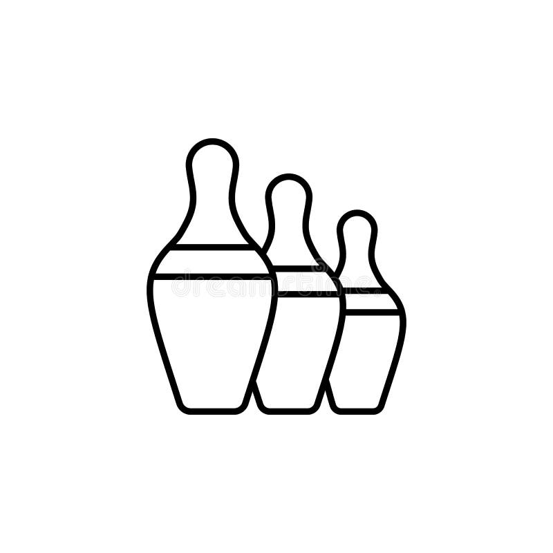 Bowling Pins Order Icon. Simple Line, Outline Vector Elements of Prize ...