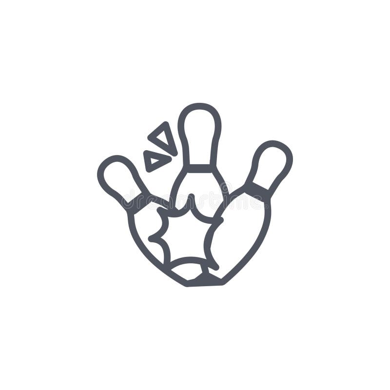 Bowling Pins Strike. Vector Illustration Decorative Design Stock Vector ...