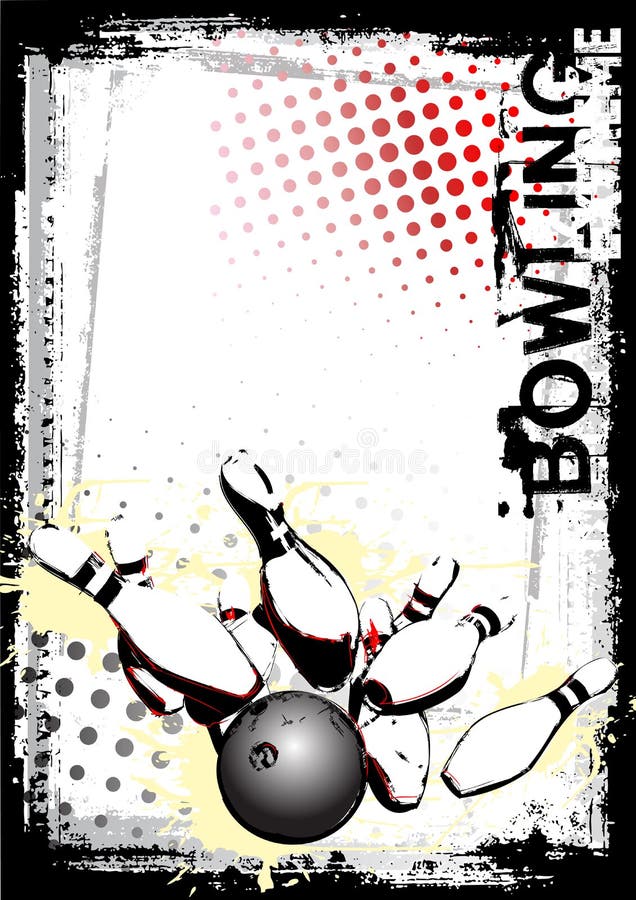 Bowling Poster stock vector. Illustration of rivalry - 22969987