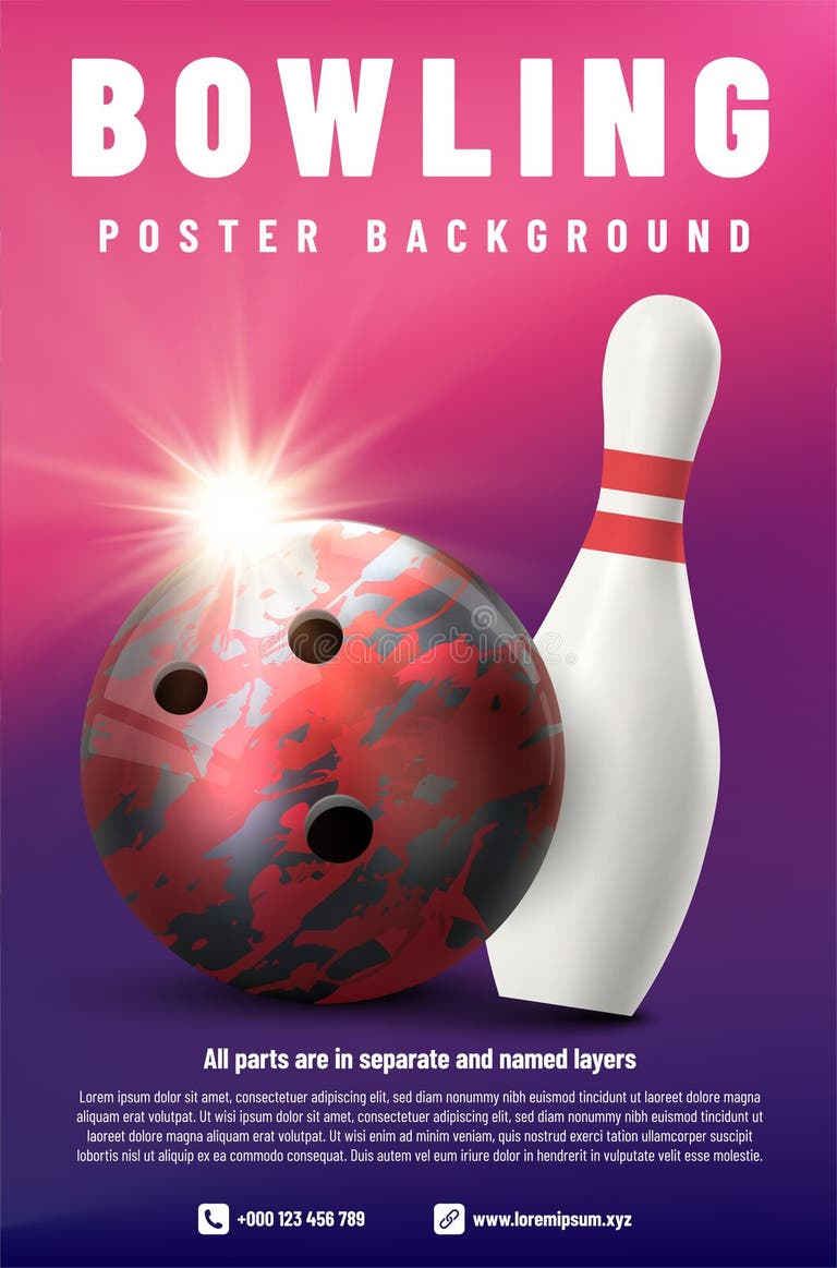 Bowling Poster Stock Illustrations – 4,866 Bowling Poster Stock ...