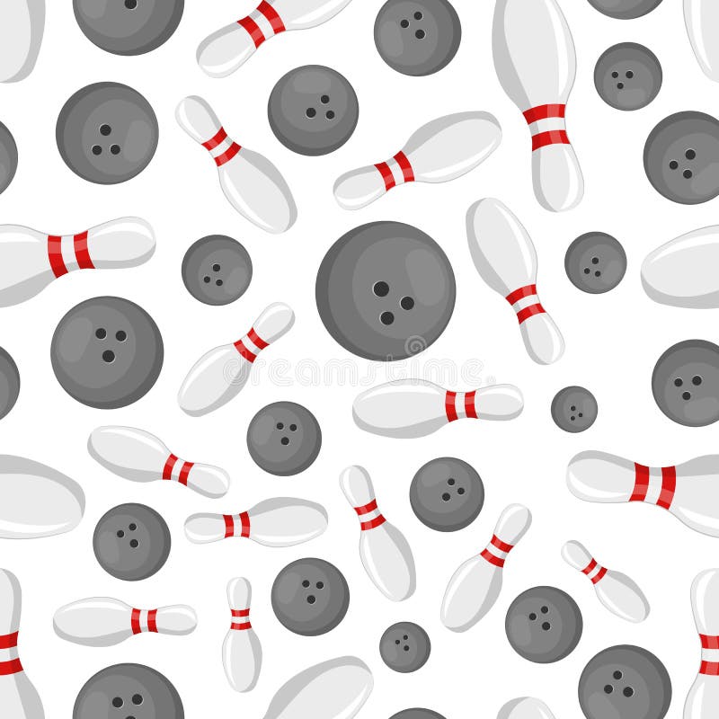 Bowling pattern eps10 stock vector. Illustration of graphic - 35923535