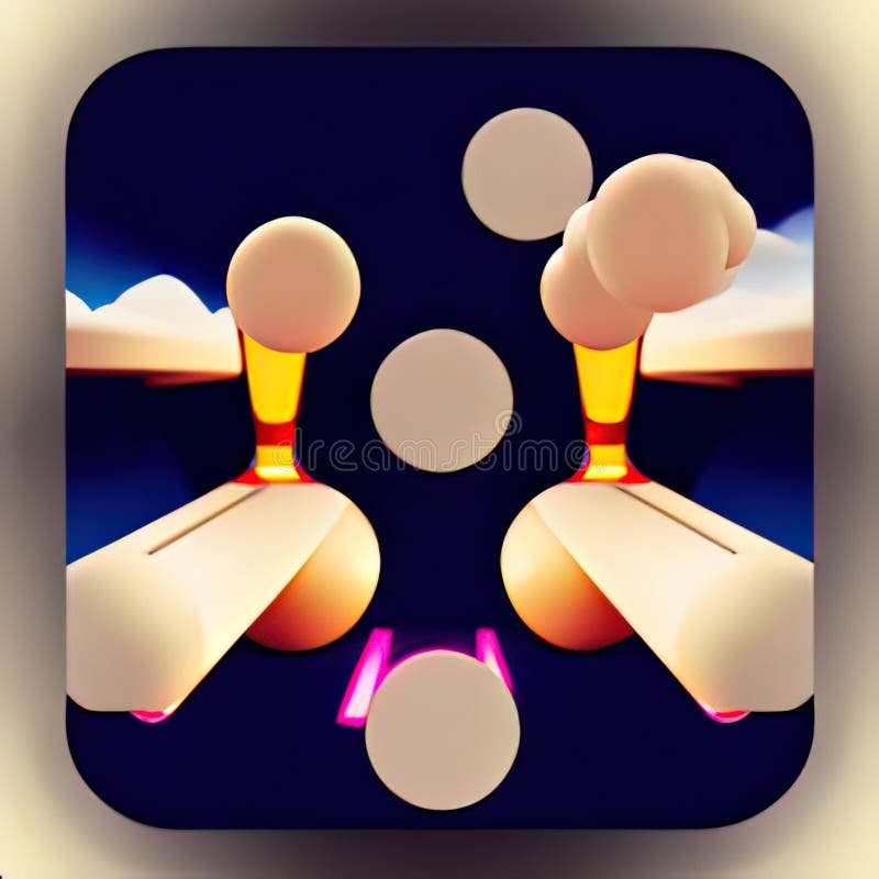 Bowling Software App Icon. Generative AI. Stock Photo - Image of ...