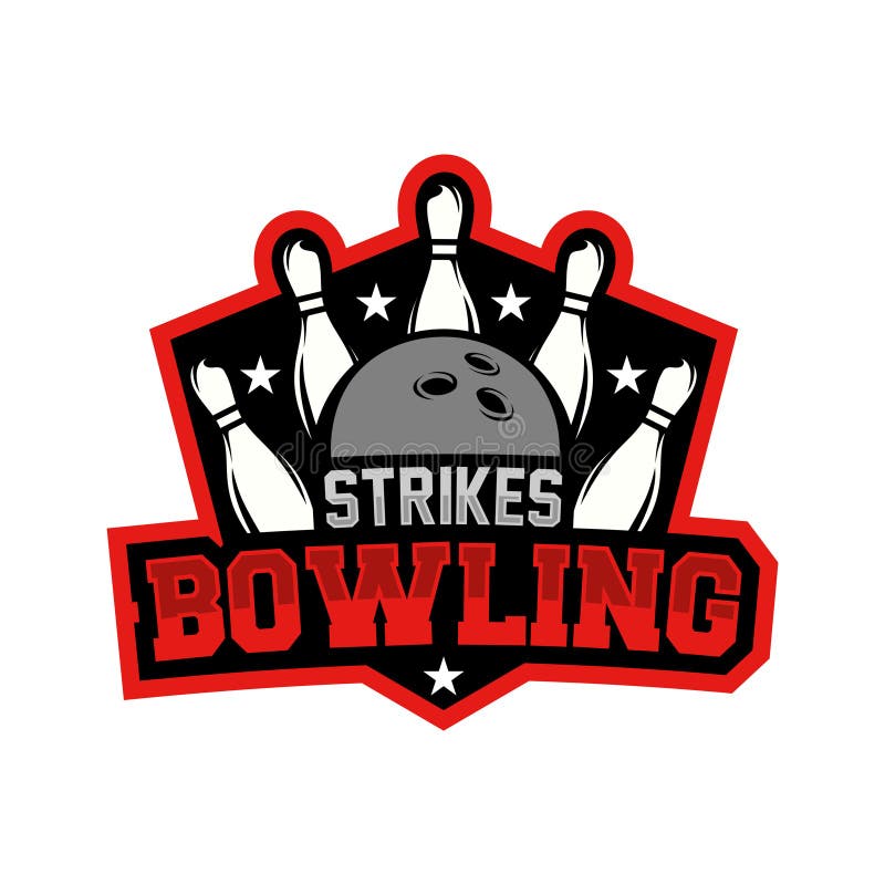Bowling Sport Logo Design Vector Stock Illustration - Illustration of ...