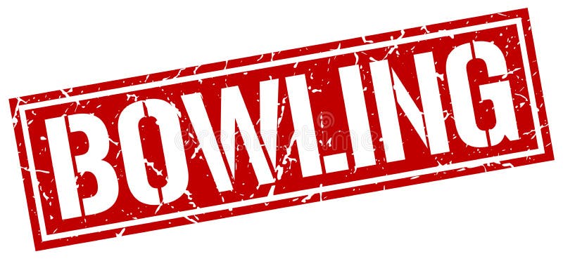 Bowling stamp stock vector. Illustration of stamp, square - 120852085