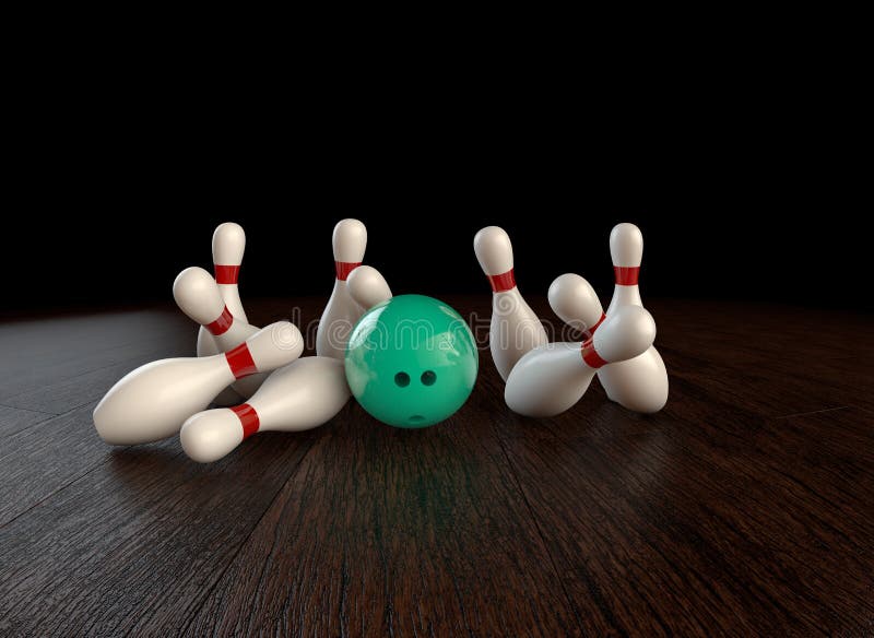 Bowling strike stock illustration. Illustration of achievement - 28349553