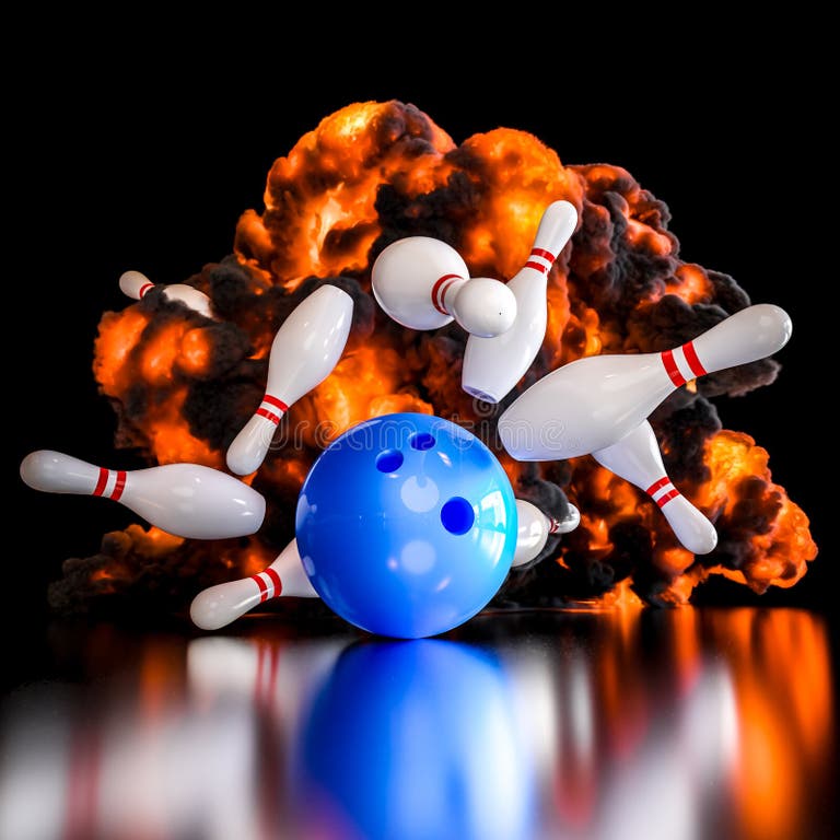 Bowling Pins Explosion Stock Illustrations – 76 Bowling Pins Explosion ...