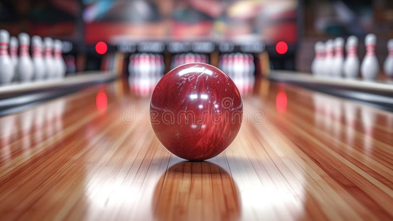 Bowling Strike Hit with Fire Explosion. Concept of Success and Win ...