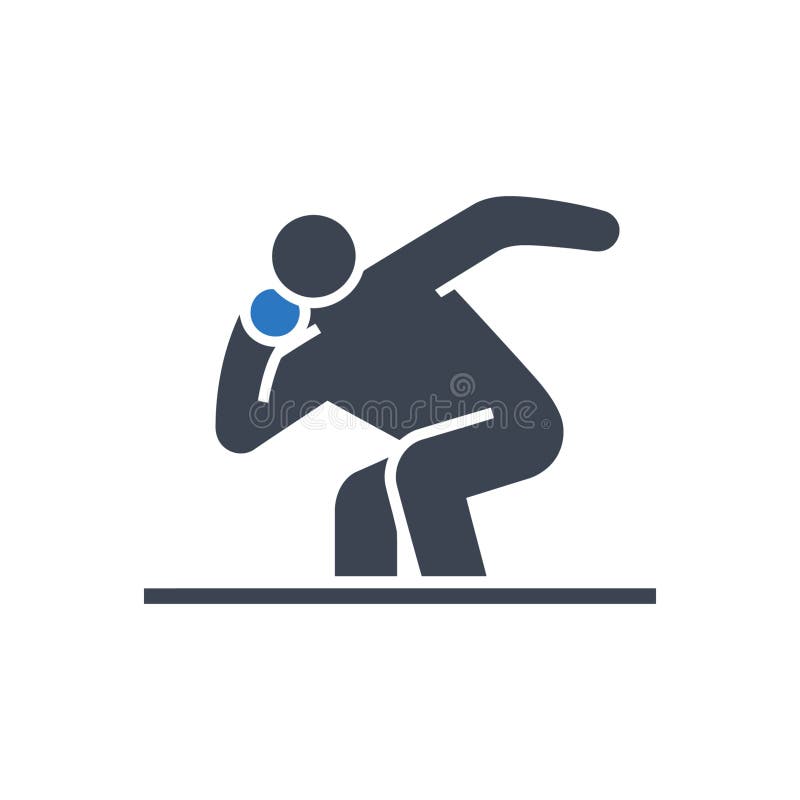 Bowling Throw Icon stock vector. Illustration of throw - 375316643