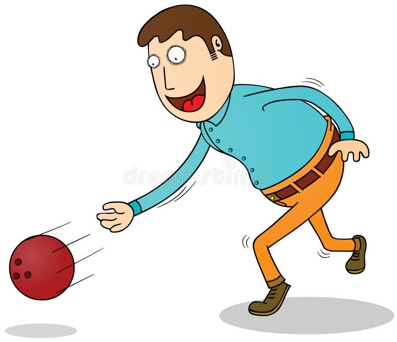 Cartoon boy bowling stock vector. Illustration of sports - 30965830