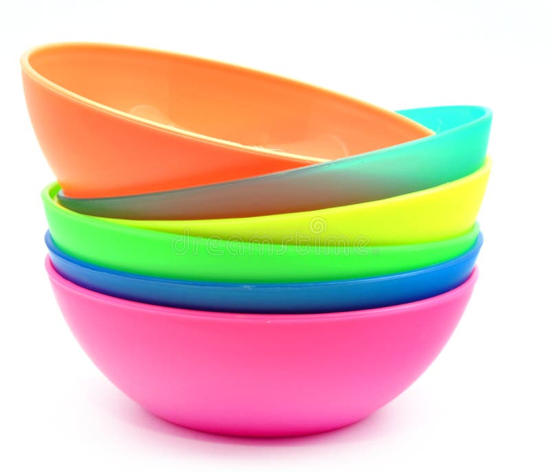 Bowls of various colors stock image. Image of buffet - 23291079