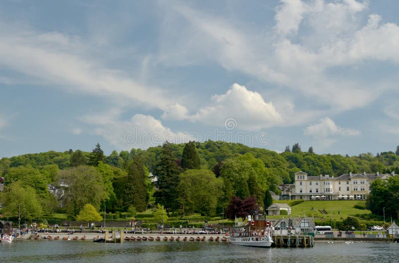 Bowness on Shore of Lake Windermere Stock Photo - Image of front ...