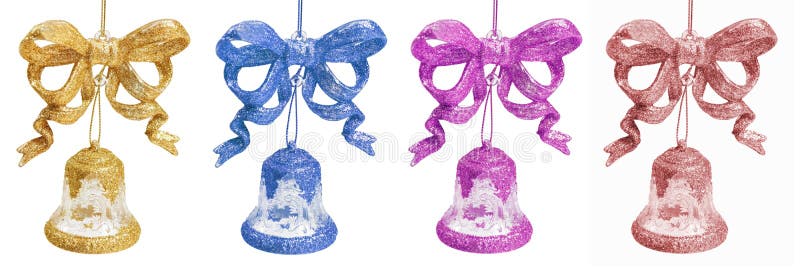 Bows and bells stock image. Image of holiday, decor, fabric - 16127985