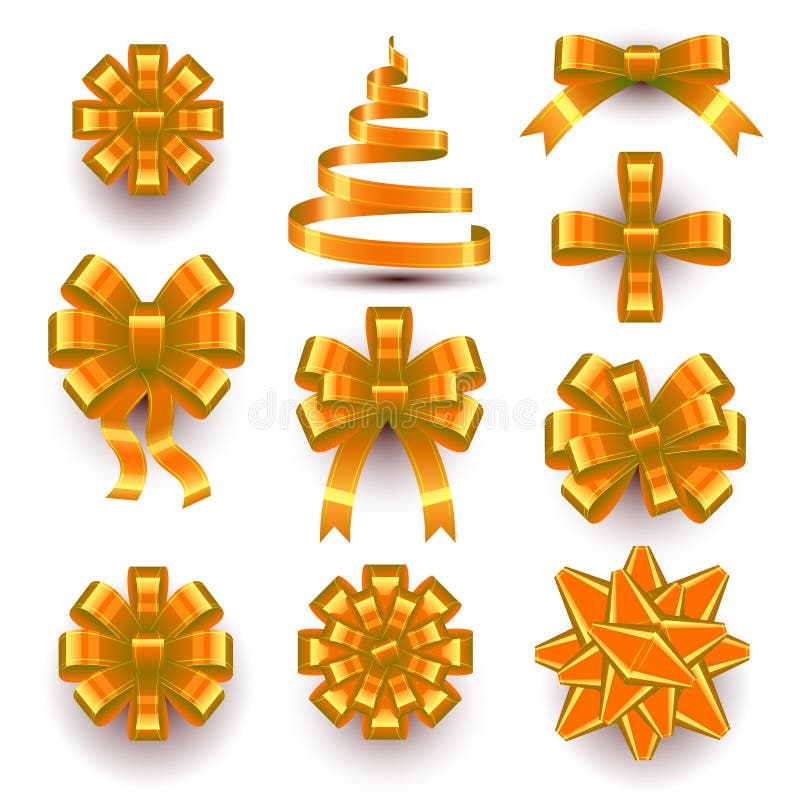 Bows and Ribbons stock vector. Illustration of painting - 54580099