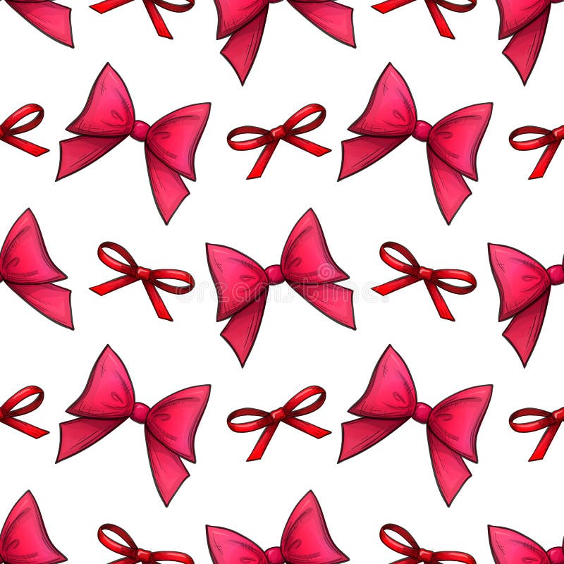 Bows seamless pattern stock vector. Illustration of colorful - 85022627