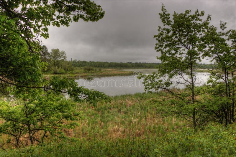 Bowstring Lake is Part of the Leech Lake Native American Reserva Stock ...