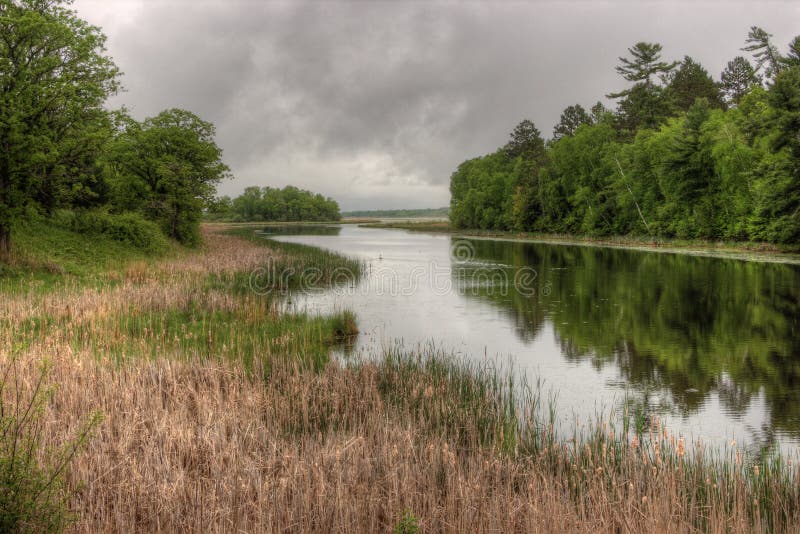 Bowstring Lake is Part of the Leech Lake Native American Reserva Stock ...