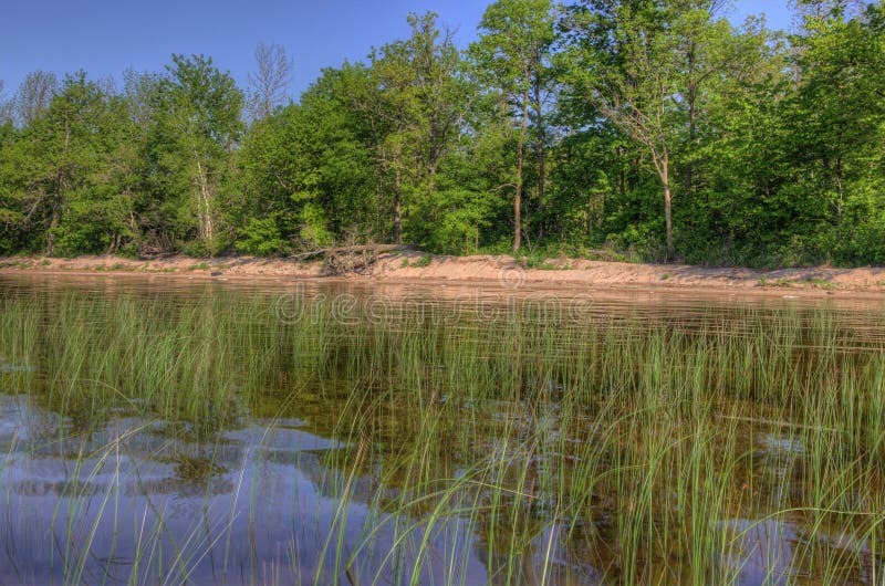 Bowstring Lake is Part of the Leech Lake Native American Reserva Stock ...