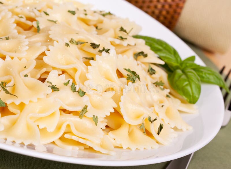 Bowtie pasta stock image. Image of traditional, white - 13949249