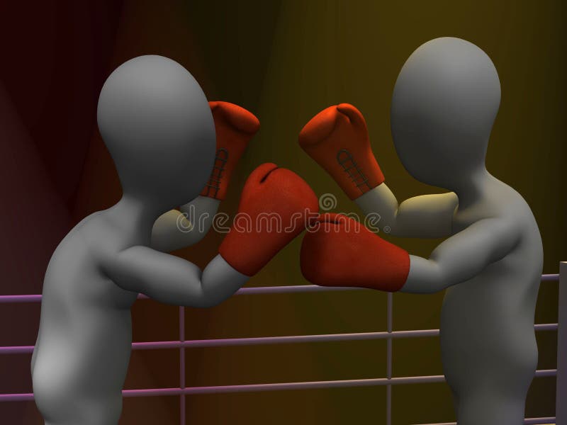 Boxing ring stock illustration. Illustration of fight - 10833526