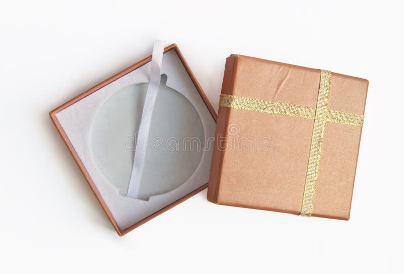 Open gift box stock image. Image of brown, gift, paper - 6235561