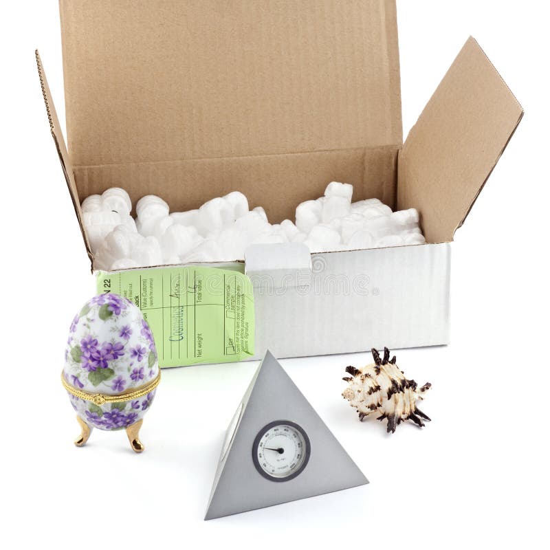 Box stock photo. Image of delivering, clock, cardboard - 23694088