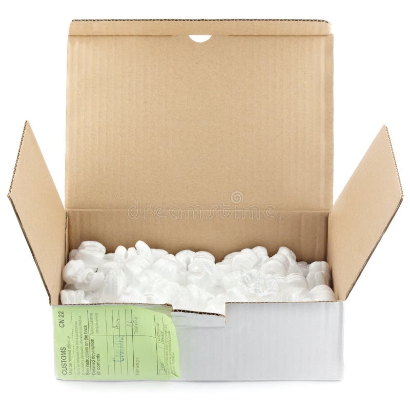 Box stock photo. Image of padding, cardboard, fragility - 24454952