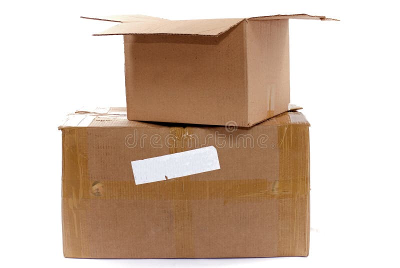 Crushed Box with Fragile Tape Stock Image - Image of gift, boxes: 13095901