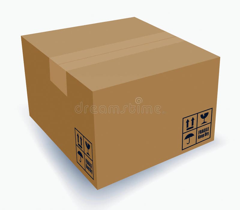 Stack of Shipping Carton Boxes Stock Vector - Illustration of copy ...