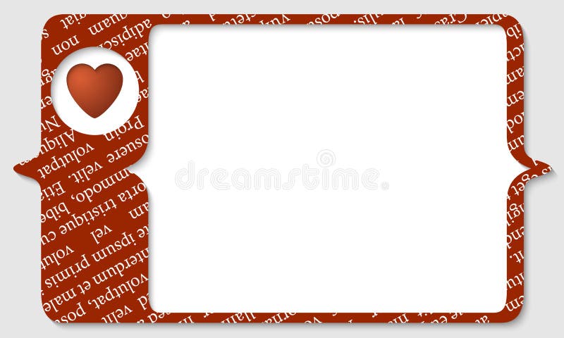 Red text box stock vector. Illustration of style, outline - 35121090