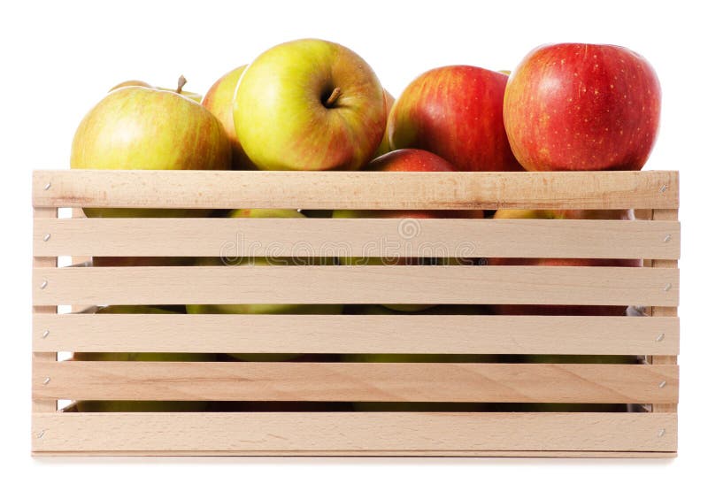A box of apples stock photo. Image of colorful, fruit - 112707238