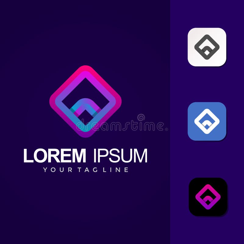 Box Arrow Logo Design Premium Vector Stock Vector - Illustration of ...