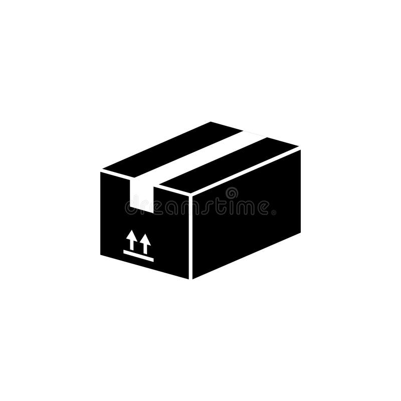 Box with Arrow Up Inward, Incoming Loading Flat Vector Icon Stock ...