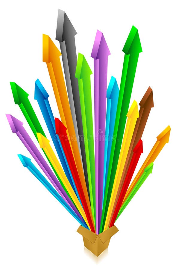 Box with arrows vector stock vector. Illustration of arrow - 15471254