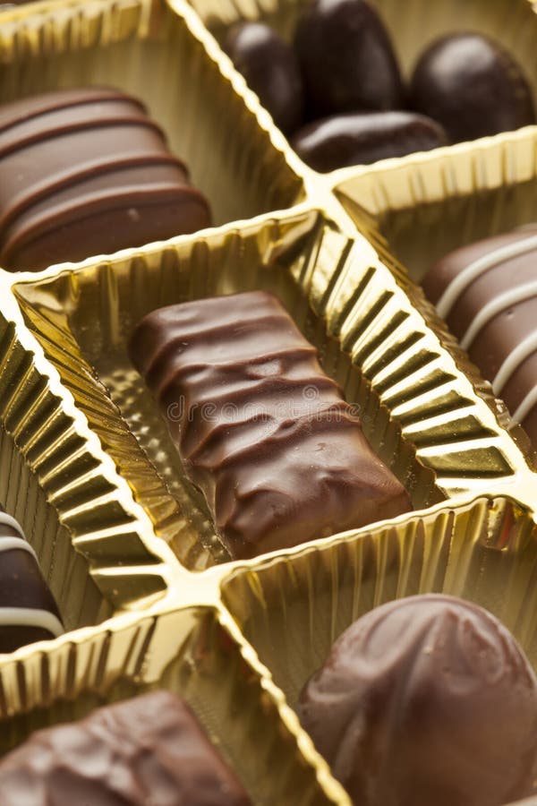 Box of Assorted Chocolates stock image. Image of variety - 28800029