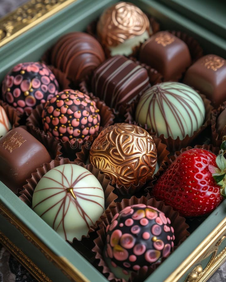 Box of Assorted Chocolates. a Chocolates and Chocolate Covered ...