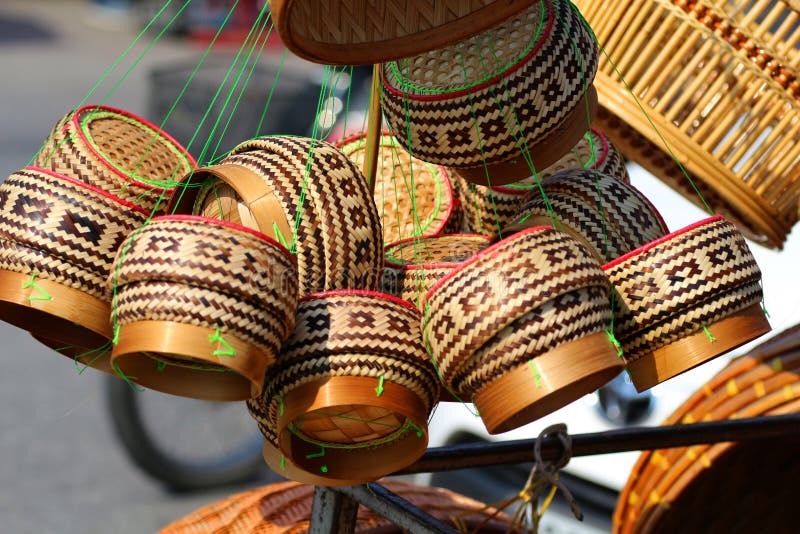 Box Bamboo Rice, Container, Container, Rice, Wisdom in Thailand, Made ...