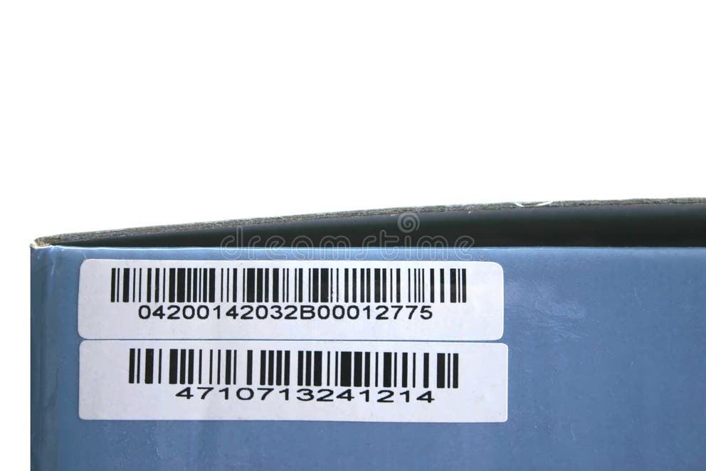 Box with bar code stock image. Image of industrial, isolation - 428031