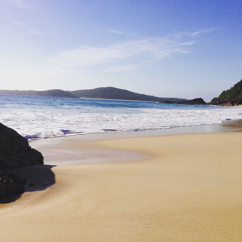 Box Beach stock image. Image of escape, beach, summer - 81621787