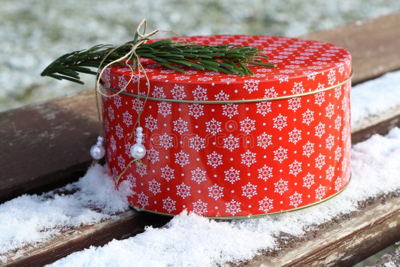 Box with Biscuits on the Bench Stock Image - Image of manufacturing ...