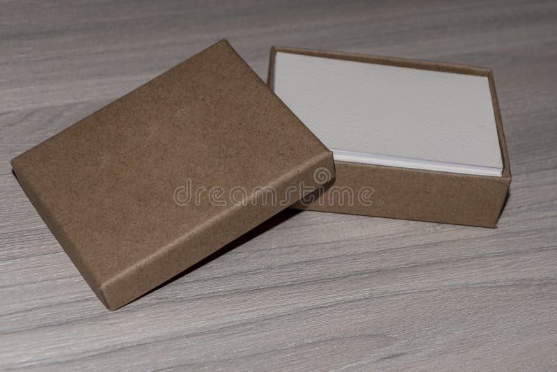 Box with Blank Business Cards Stock Image - Image of business, desk ...