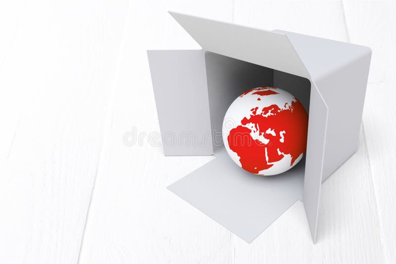 Box stock illustration. Illustration of transportation - 119369075