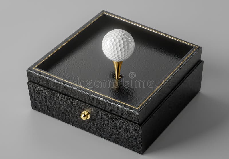 Box for Branding Golf Divot Repair Tools. 3D Illustration Stock ...