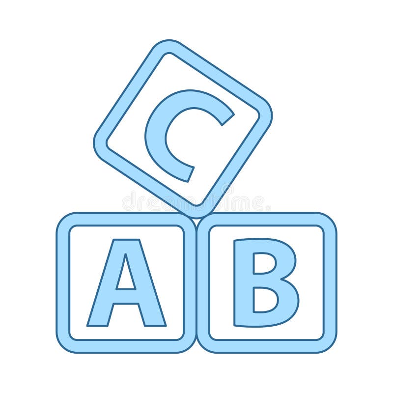 Box of Bricks Icon stock vector. Illustration of kindergarten - 199657536