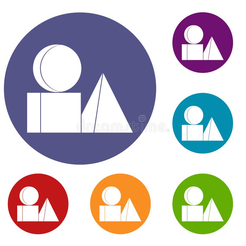 Bricks icons set stock vector. Illustration of masonry - 253826218