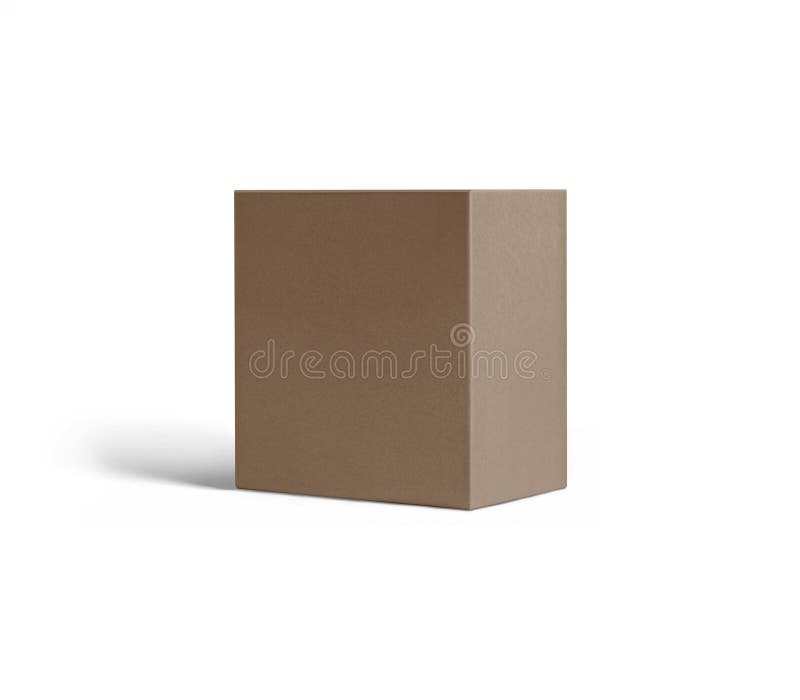 Box Brown delivery stock illustration. Illustration of shape - 337423429
