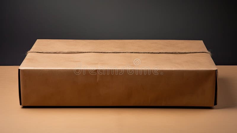Box brown package stock illustration. Illustration of generated - 307664010
