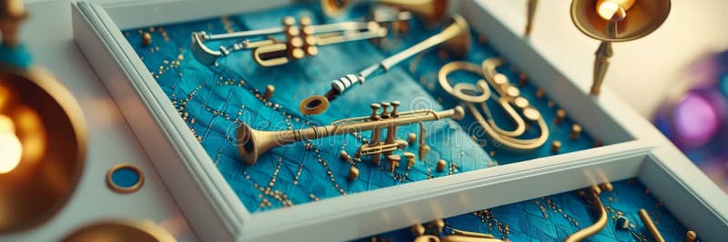 Box with Bunch Brass and Copper Objects Stock Illustration ...