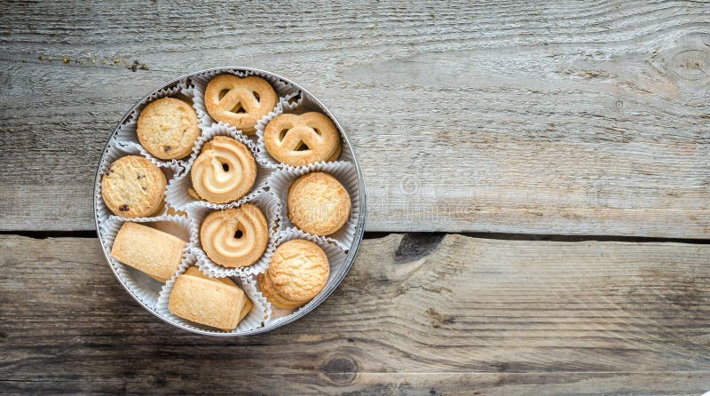 Box of Butter cookies stock photo. Image of butter, cream - 37611012