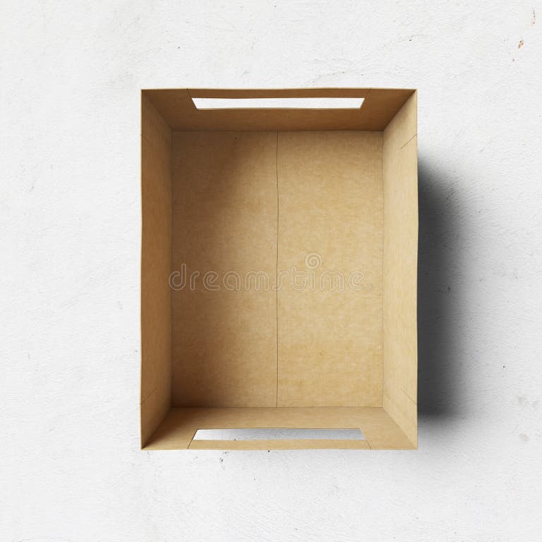 Box of cardboard stock photo. Image of open, clean, background - 45779910