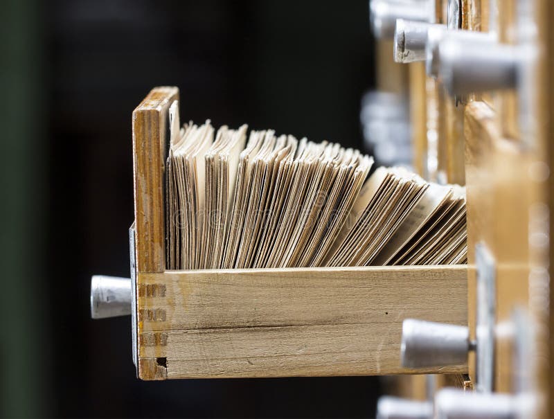 Old archive with drawers stock image. Image of depot - 34490227